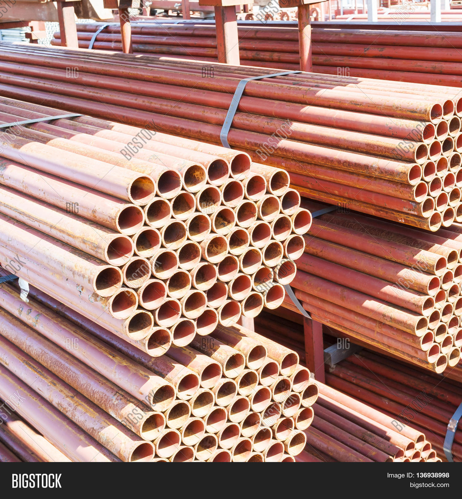 Stack Steel Pipes Image & Photo (Free Trial) | Bigstock
