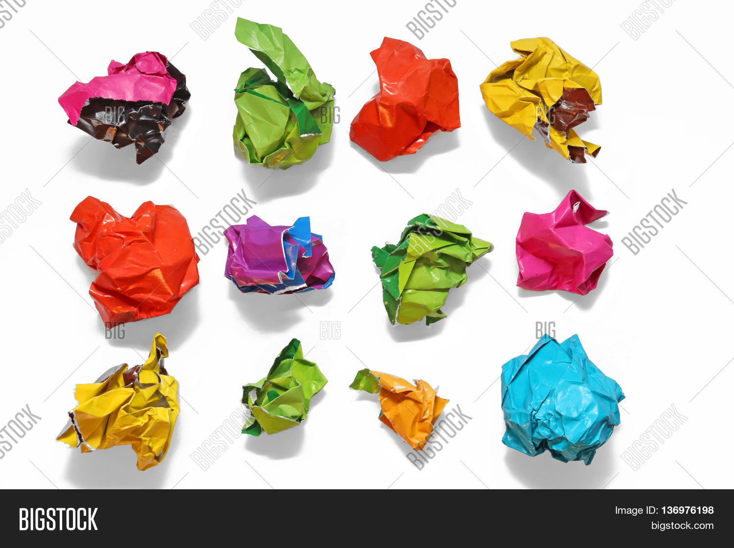 Crumpled Color Paper Image & Photo (Free Trial) | Bigstock