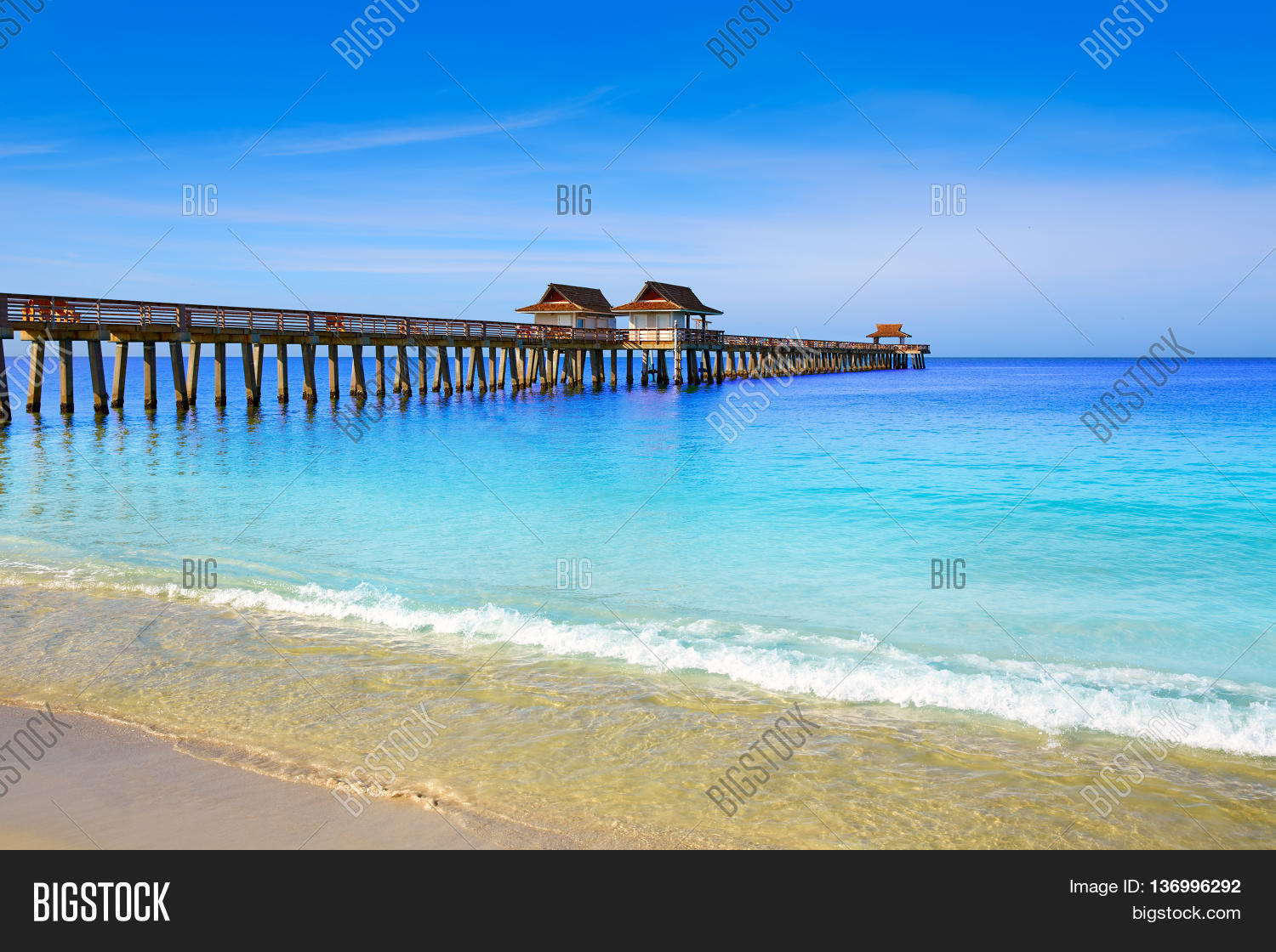 Naples Pier Beach Image & Photo (Free Trial) | Bigstock