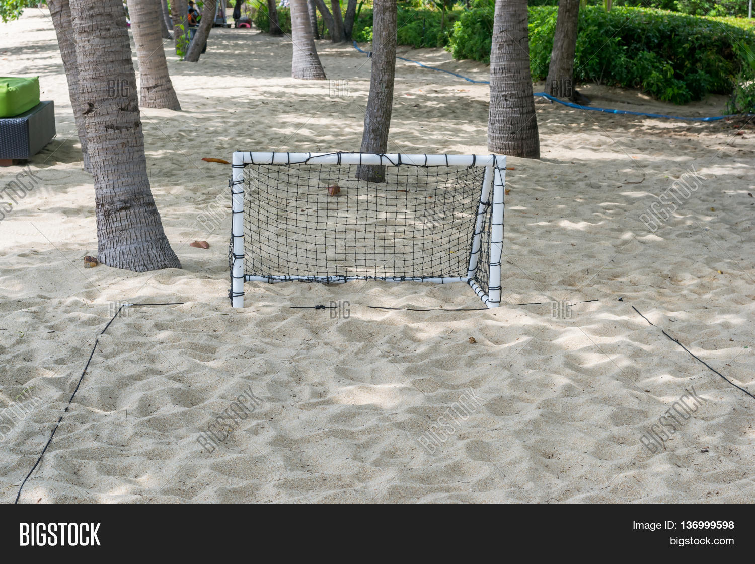Goal Football On Beach Image & Photo (Free Trial) | Bigstock
