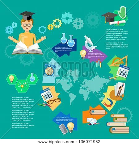 Education Infographic Vector & Photo (Free Trial) | Bigstock