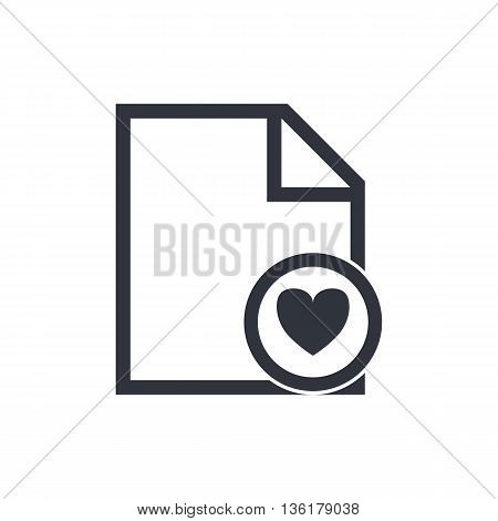 File Heart Icon Vector & Photo (Free Trial) | Bigstock
