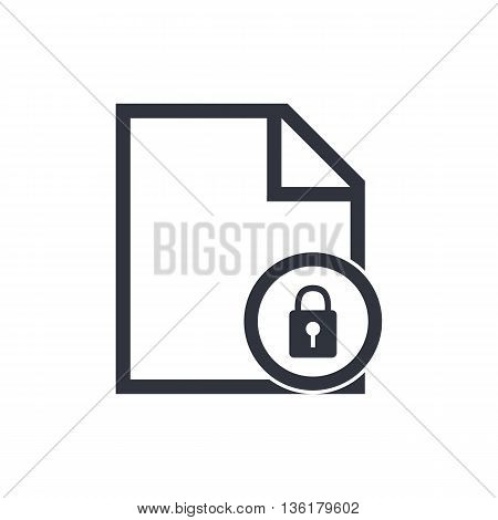 File Lock Icon Vector Vector & Photo (Free Trial) | Bigstock