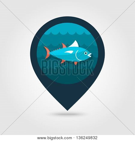 Tuna Vector Pin Map Vector & Photo (Free Trial) | Bigstock