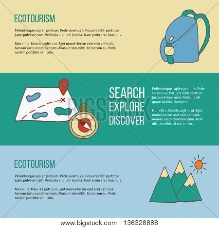 Set Ecotourism Vector & Photo (Free Trial) | Bigstock