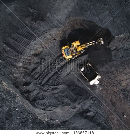Top View Excavator Image & Photo (Free Trial) | Bigstock