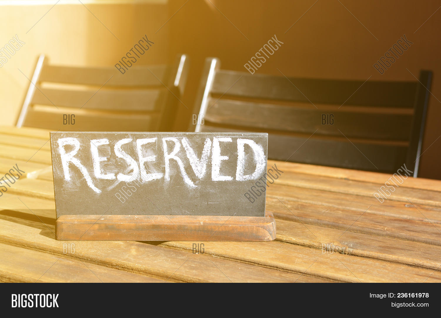 Reserved Table. Image & Photo (Free Trial) | Bigstock