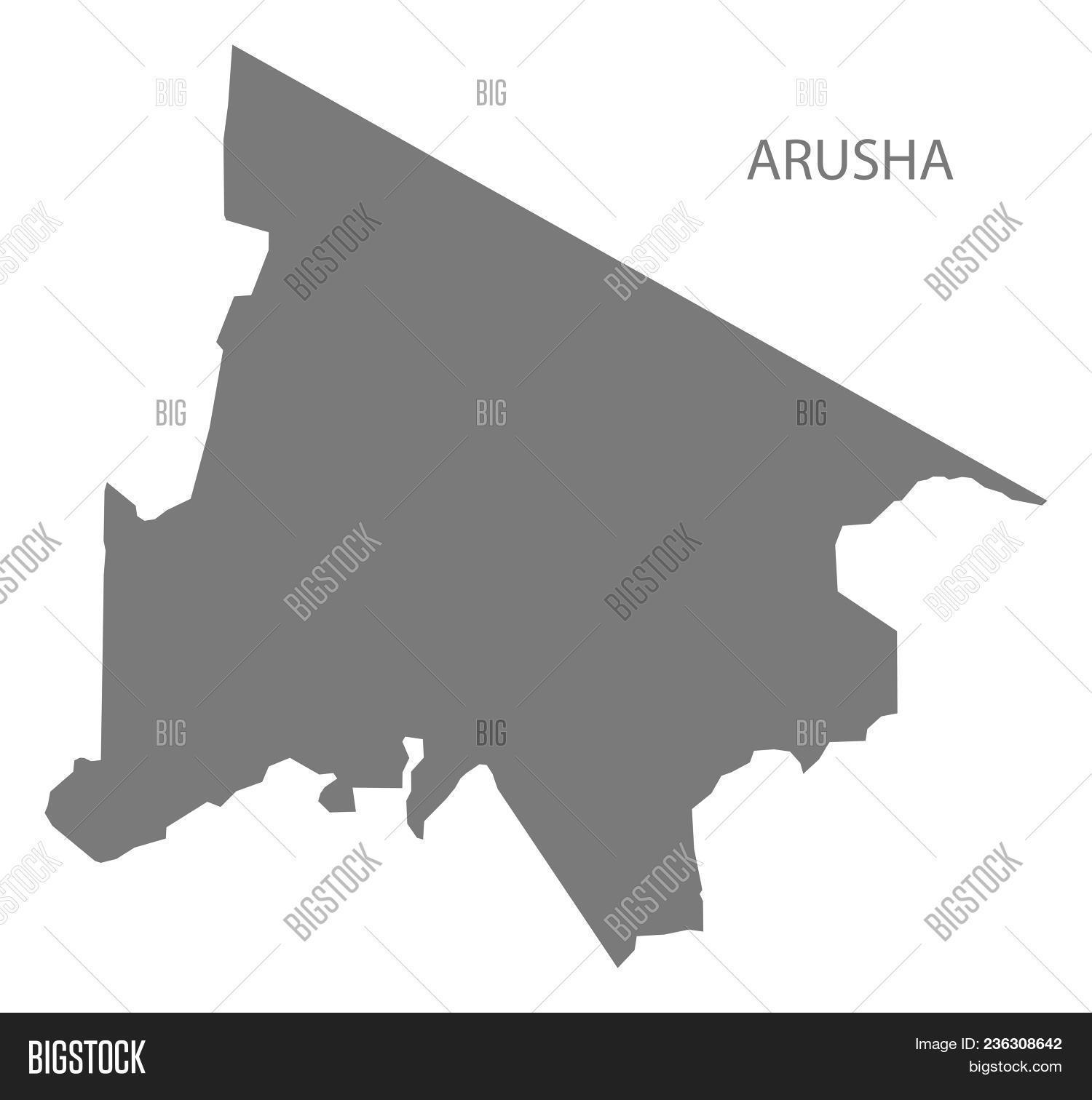 Arusha Map Tanzania Image & Photo (Free Trial) | Bigstock