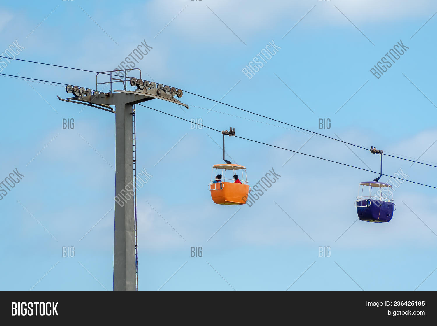 Coloured Cable Cars Image & Photo (Free Trial) | Bigstock