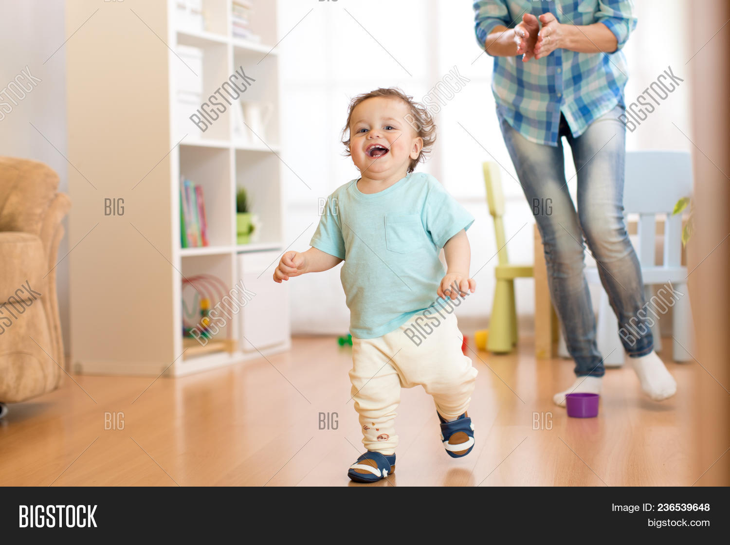 Baby Boy Running Image & Photo (Free Trial) | Bigstock