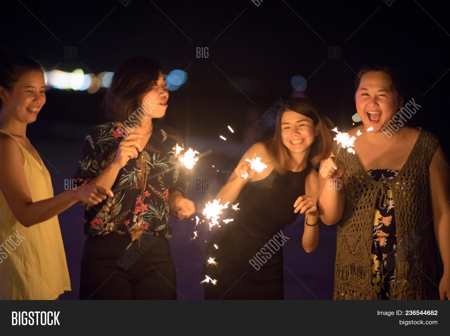 Sparklers Group Image & Photo (Free Trial) | Bigstock