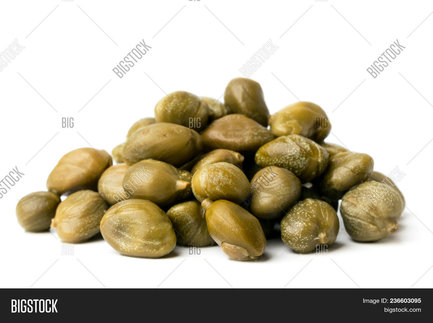 Bunch Capers On White Image & Photo (Free Trial) | Bigstock