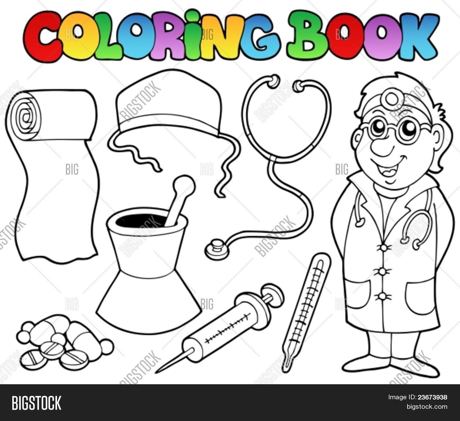 Coloring Book Medical Vector & Photo (Free Trial) | Bigstock