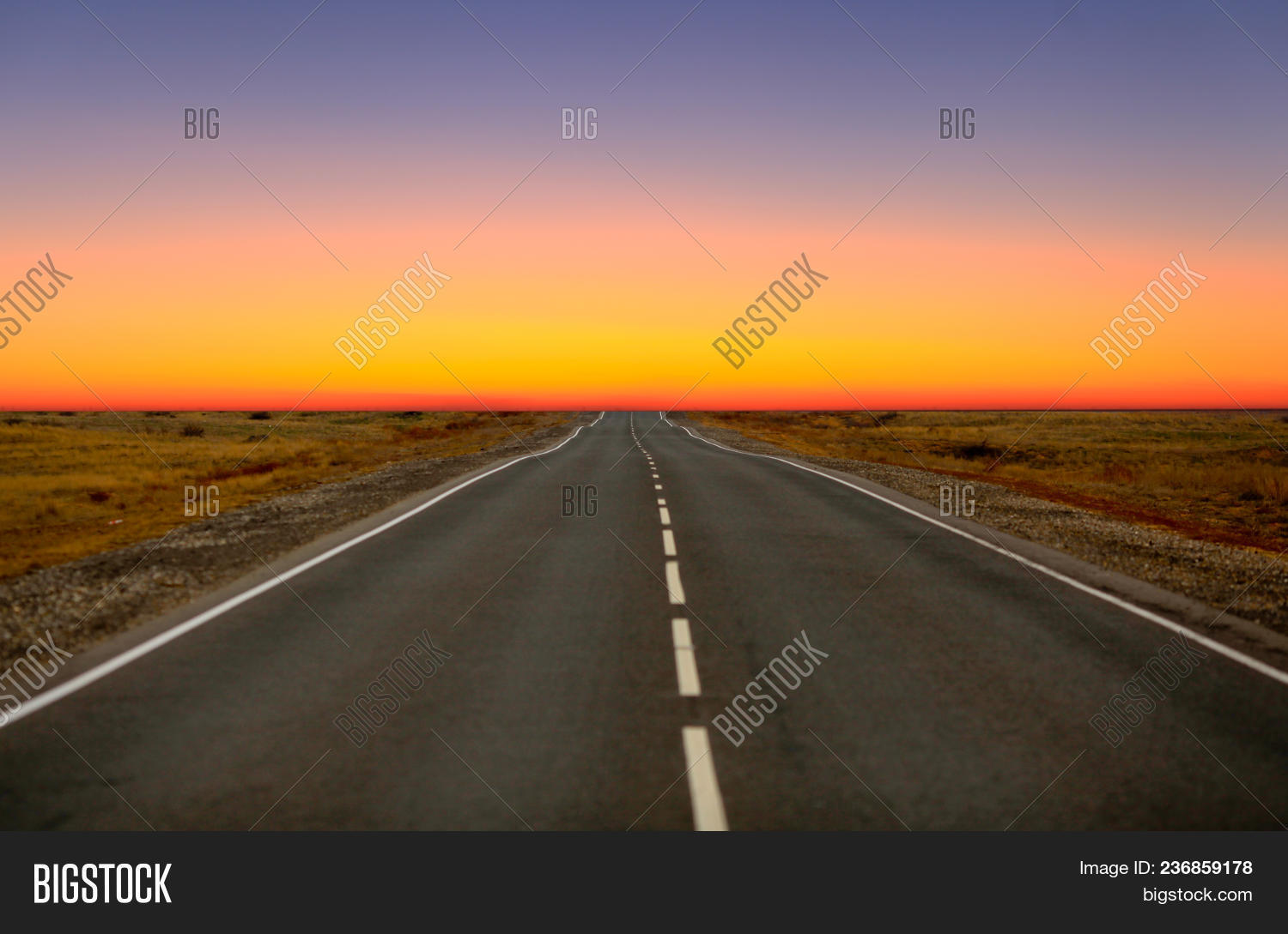 Empty Asphalt Road Image & Photo (Free Trial) | Bigstock