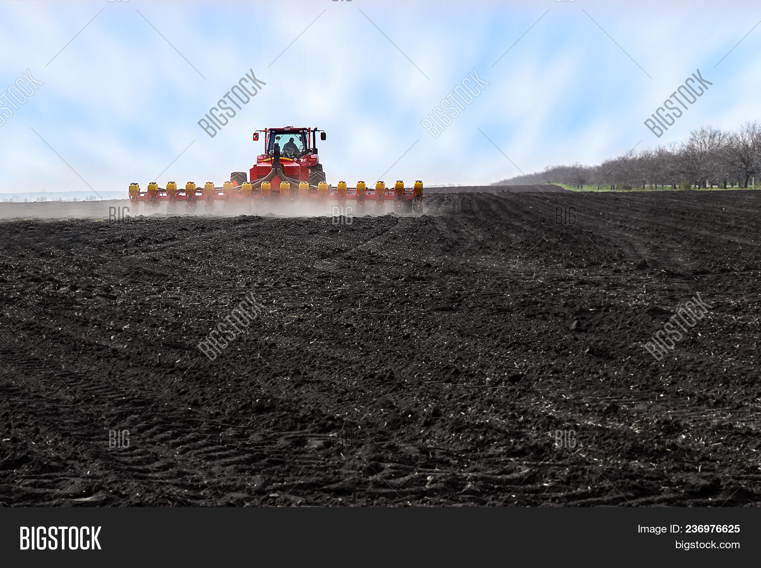 Modern Red Tractor Image & Photo (Free Trial) | Bigstock