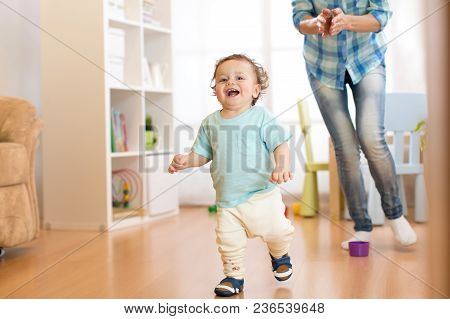 Baby Boy Running Image & Photo (Free Trial) | Bigstock