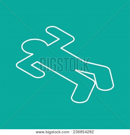 Crime Scene Chalk Vector & Photo (Free Trial) | Bigstock
