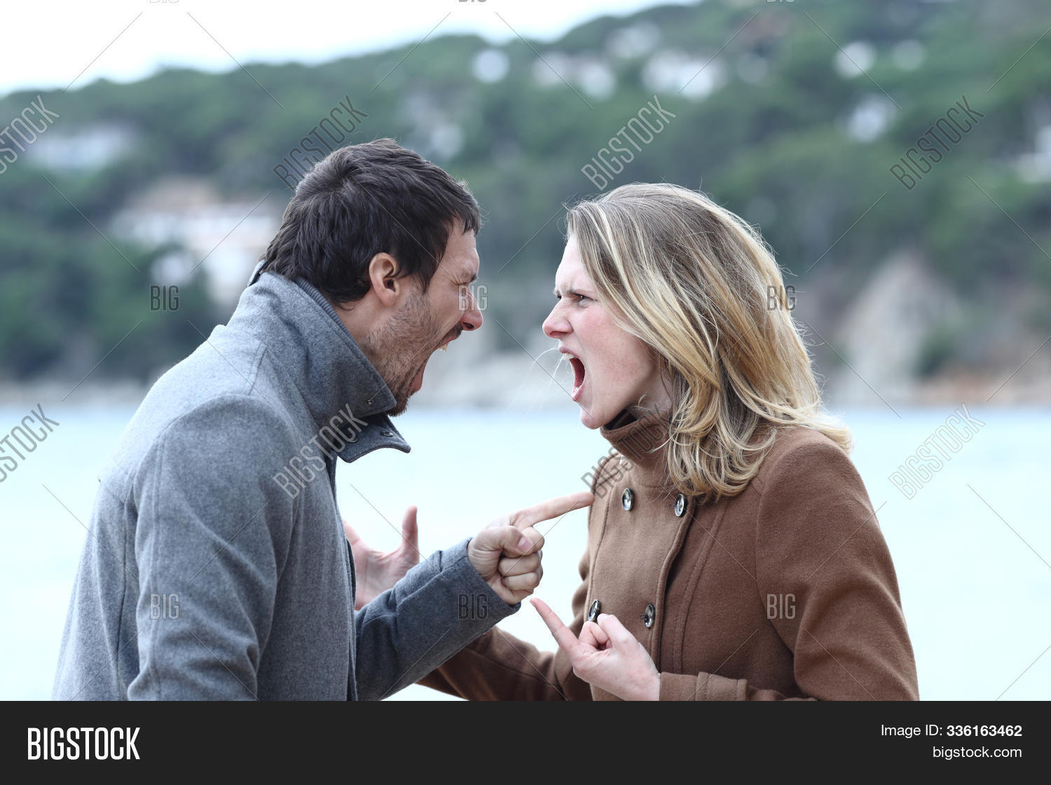 Angry Man Woman Image & Photo (Free Trial) | Bigstock