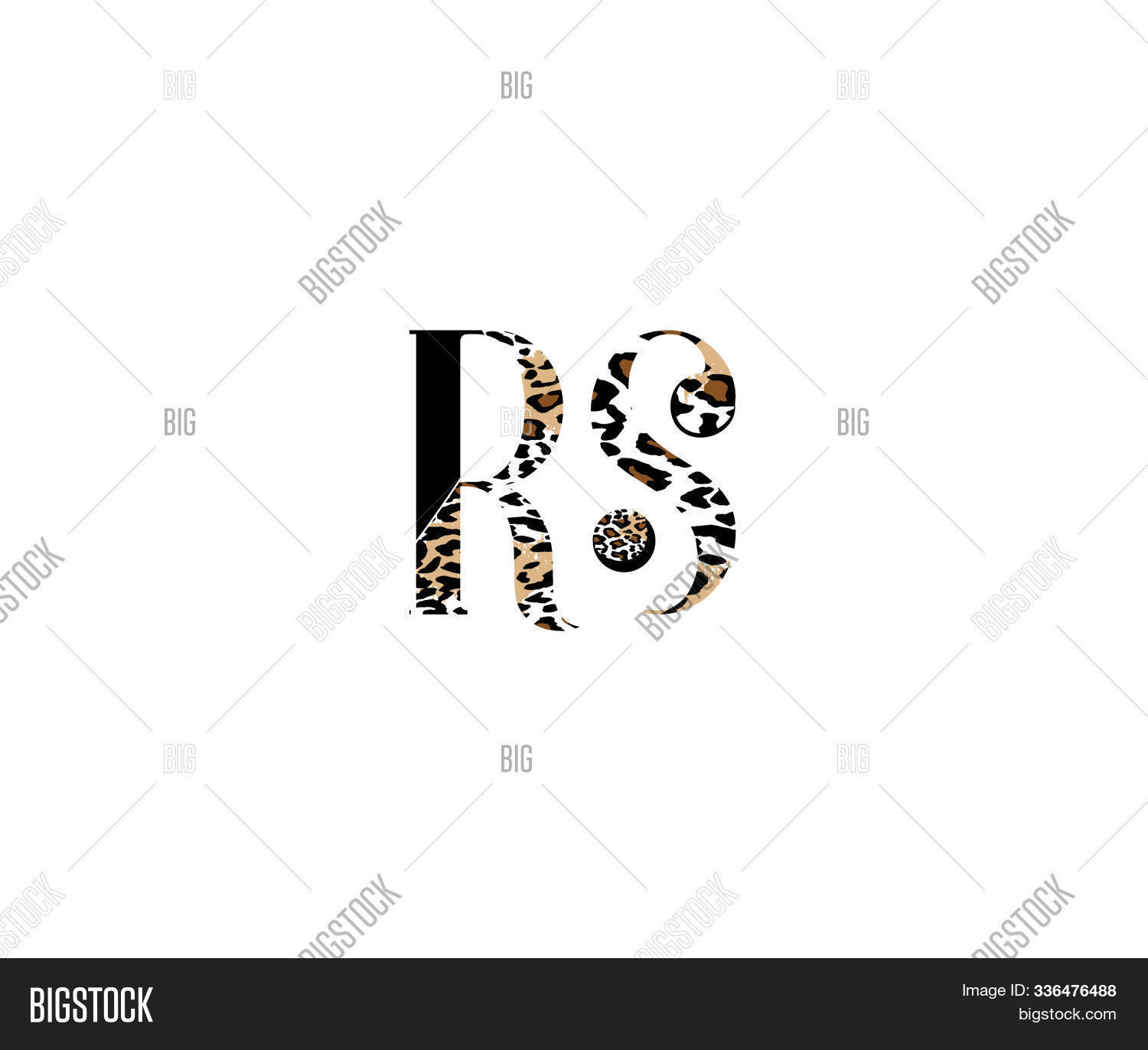 Initial Rs Letter Vector & Photo (Free Trial) | Bigstock