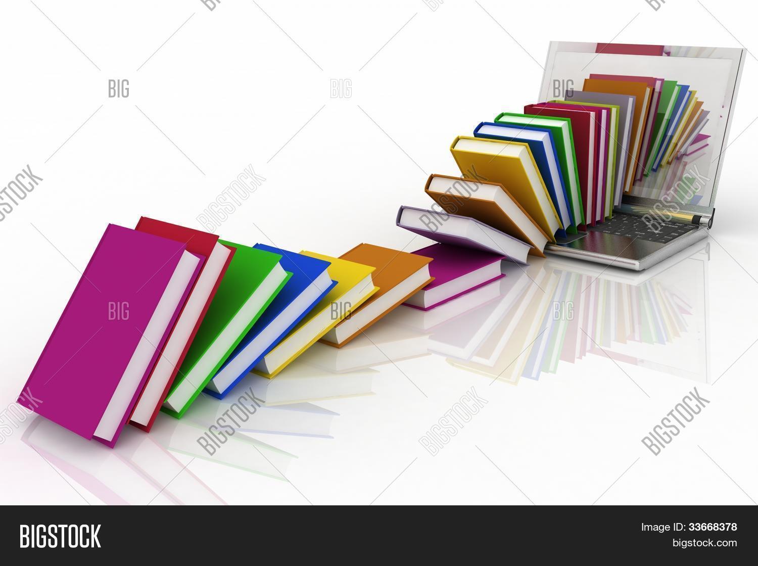 Books Your Laptop On Image & Photo (Free Trial) | Bigstock
