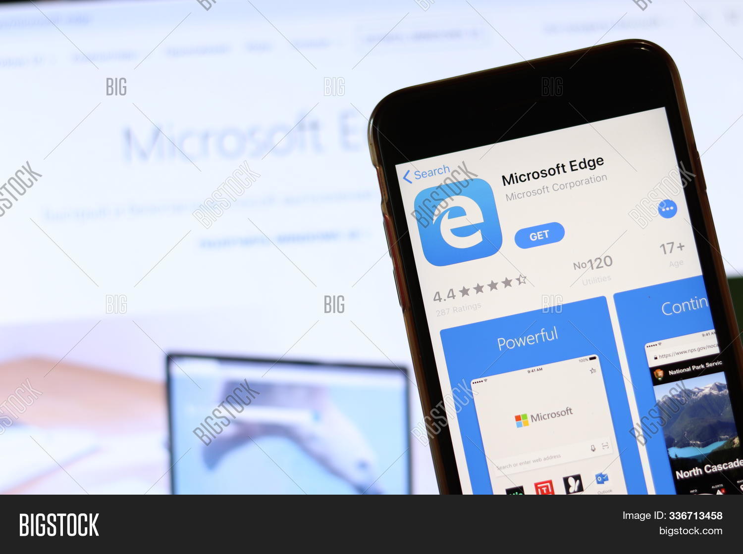 Phone Microsoft Edge Image & Photo (Free Trial) | Bigstock