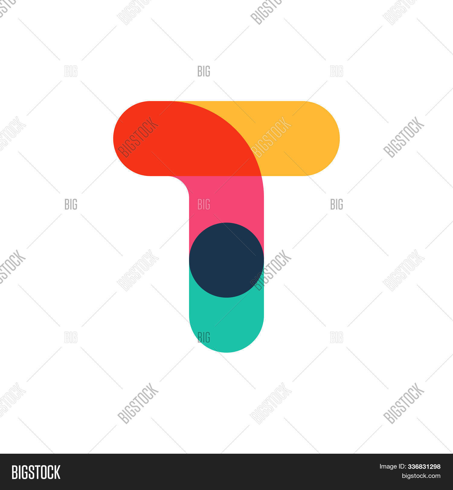Overlapping One Line Vector & Photo (Free Trial) | Bigstock