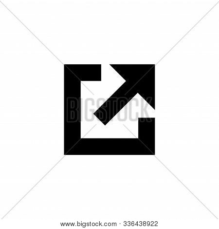 External Link Icon W Vector & Photo (Free Trial) | Bigstock