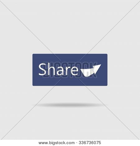 Share Button Icon On Vector & Photo (Free Trial) | Bigstock