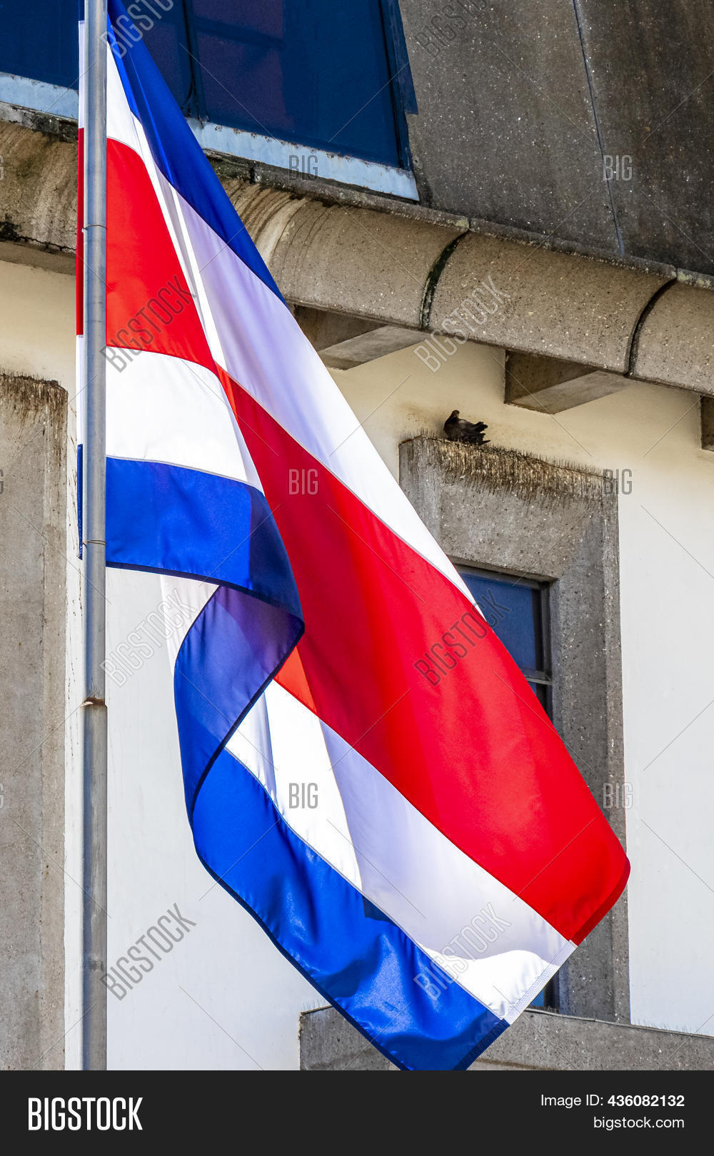 Flag Costa Rica Old Image & Photo (Free Trial) | Bigstock