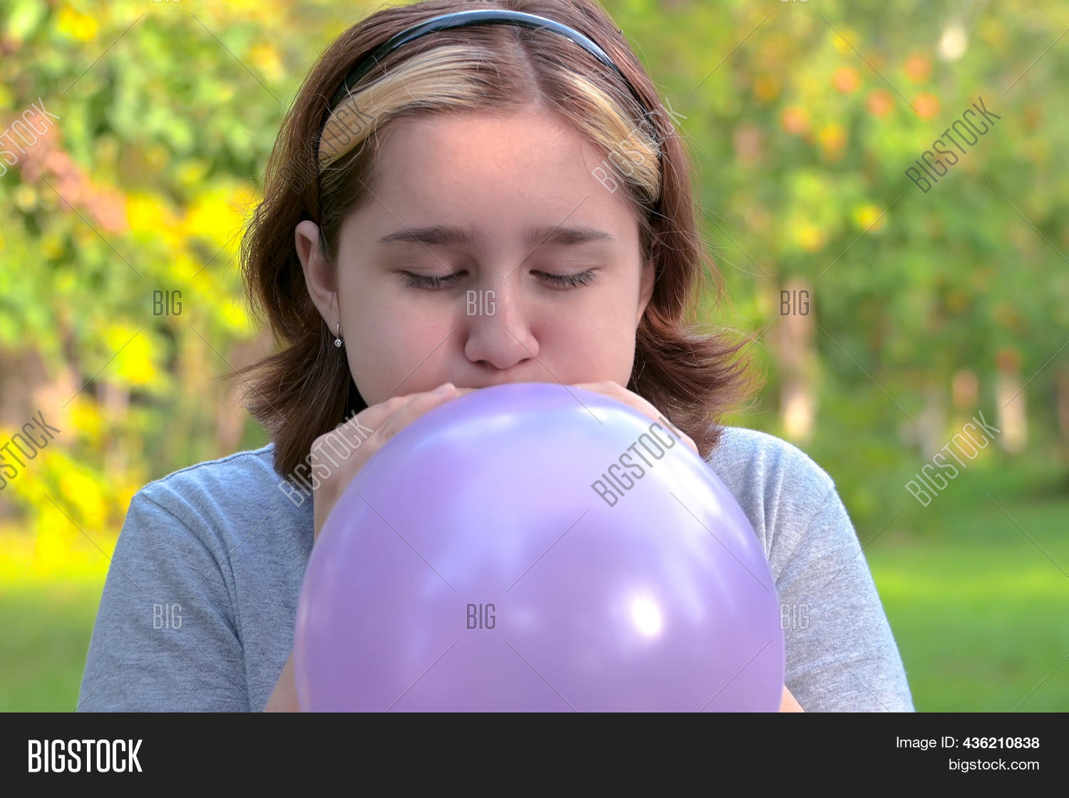 Teenage Girl Inflated Image & Photo (Free Trial) | Bigstock