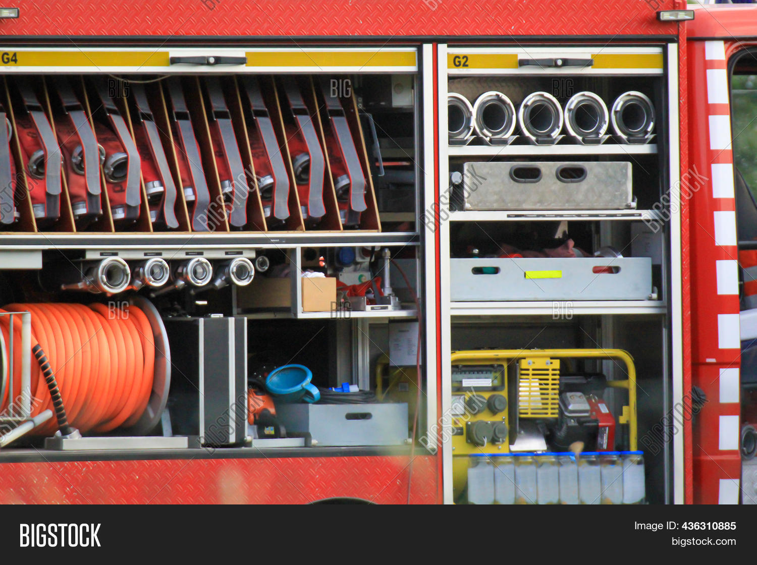 Fire Engine Side Open Image & Photo (Free Trial) | Bigstock