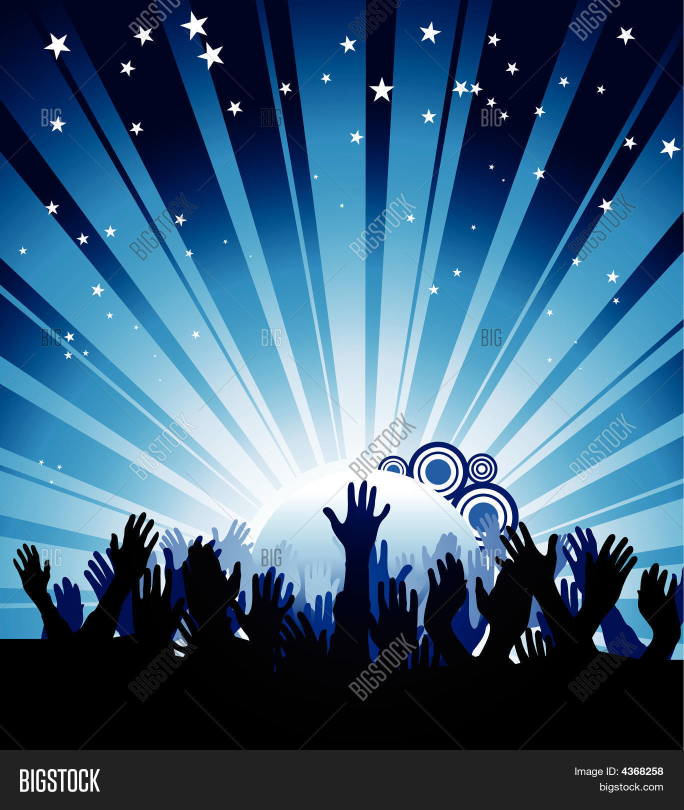 Blue Party Poster Vector & Photo (Free Trial) | Bigstock