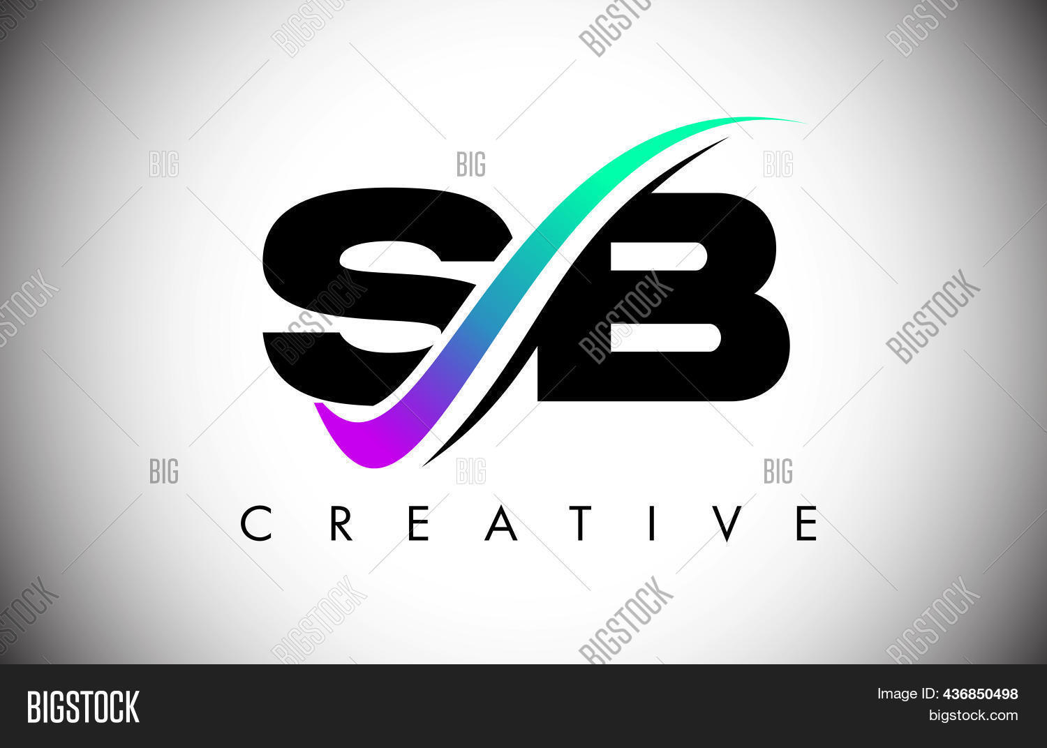 Sb Letter Lodo Design Vector & Photo (Free Trial) | Bigstock