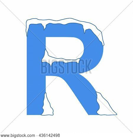 Icy Letter R Snow Cap Image & Photo (Free Trial) | Bigstock