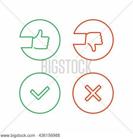 Thin Line Check Mark Vector & Photo (Free Trial) | Bigstock