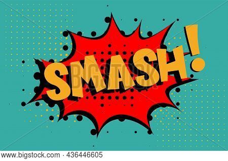 Smash Comic Lettering Vector & Photo (Free Trial) | Bigstock