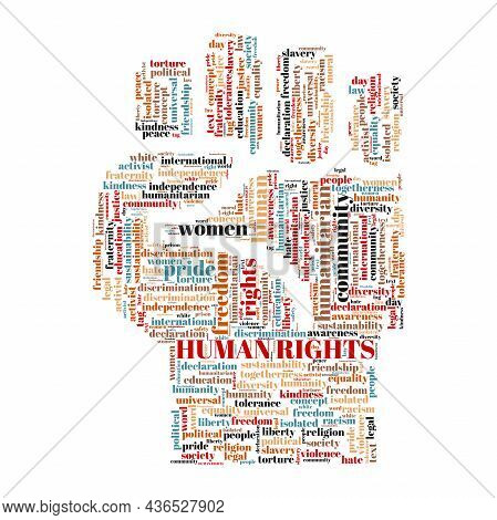 Human Rights Word Vector & Photo (Free Trial) | Bigstock