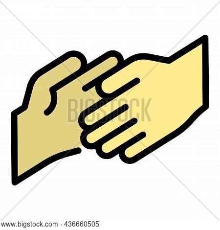 Friend Hand Help Icon Vector & Photo (Free Trial) | Bigstock