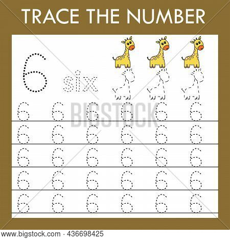 Number Six Stroke Vector & Photo (Free Trial) | Bigstock