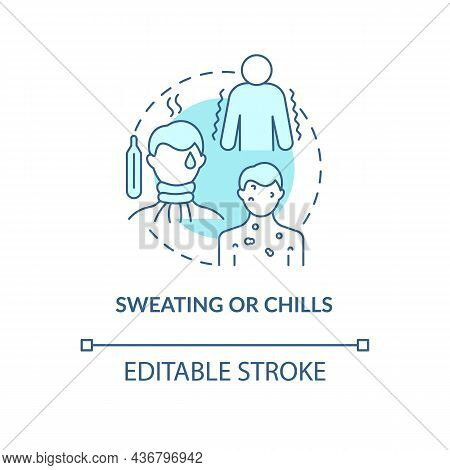 Sweating Chills Blue Vector & Photo (Free Trial) | Bigstock