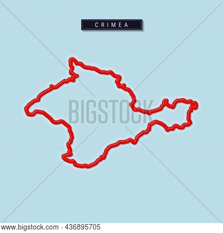 Crimea Bold Outline Vector & Photo (Free Trial) | Bigstock