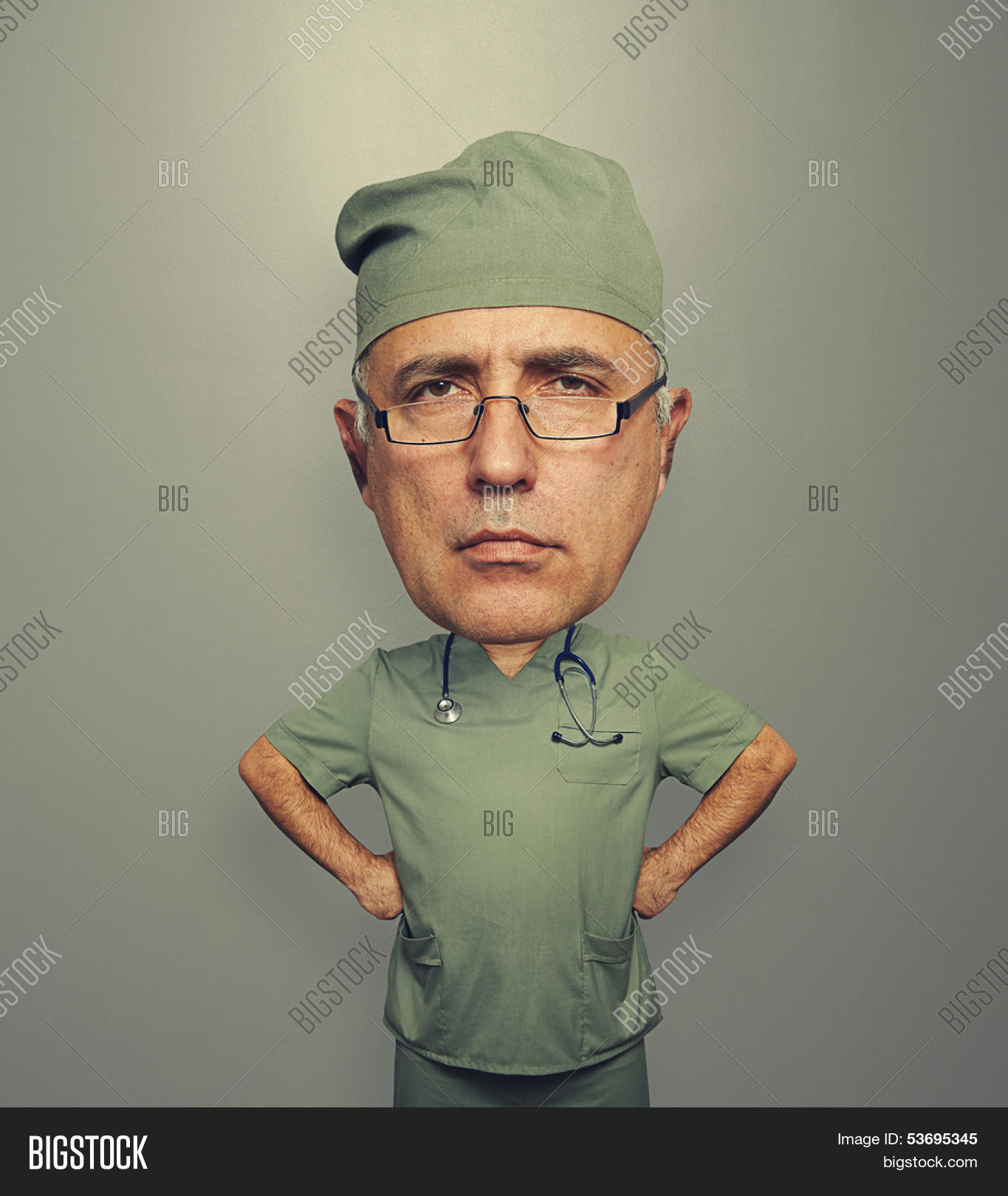 Bighead Doctor Over Image & Photo (Free Trial) | Bigstock