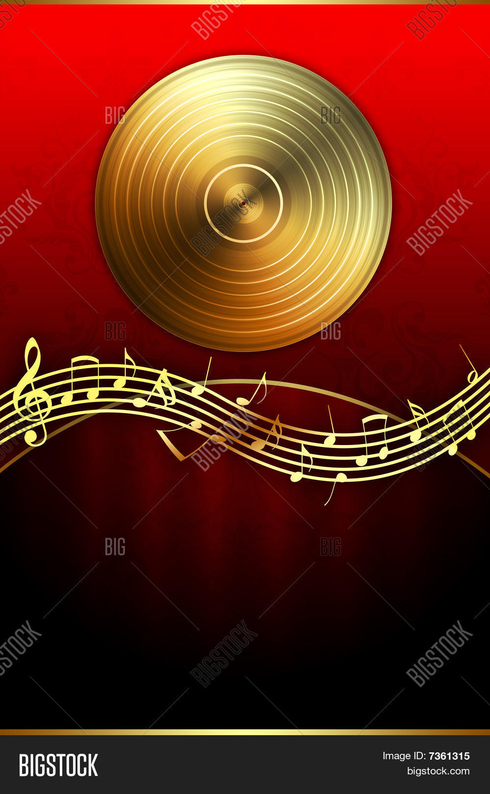 Golden Disc Music Image & Photo (Free Trial) | Bigstock