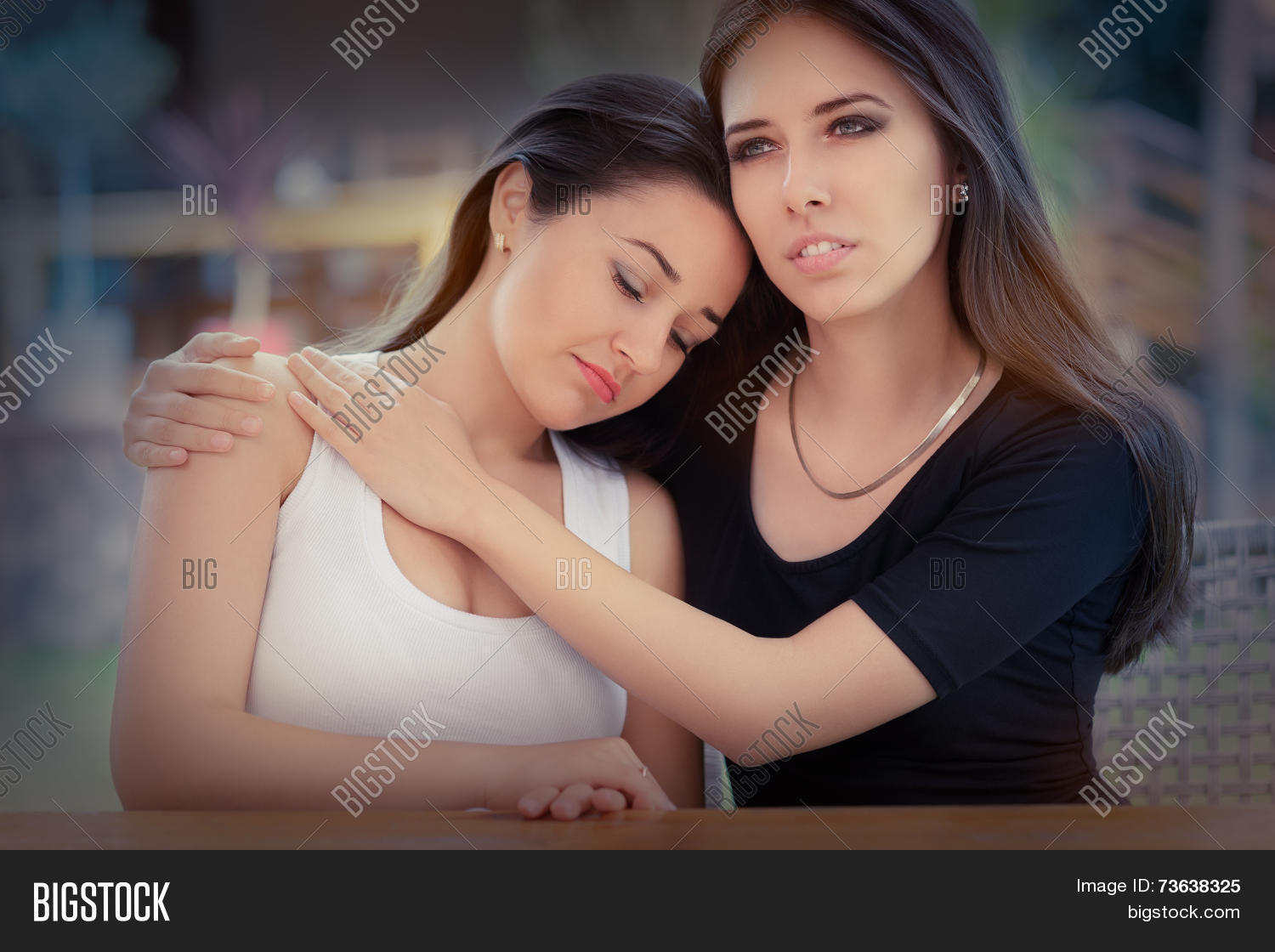 Portrait Two Sad Girls Image & Photo (Free Trial) | Bigstock