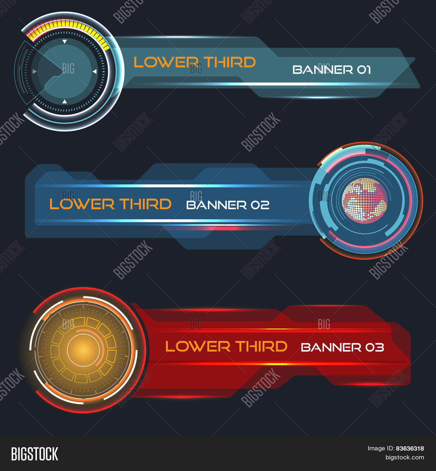 Lower Third Banners Vector & Photo (Free Trial) | Bigstock