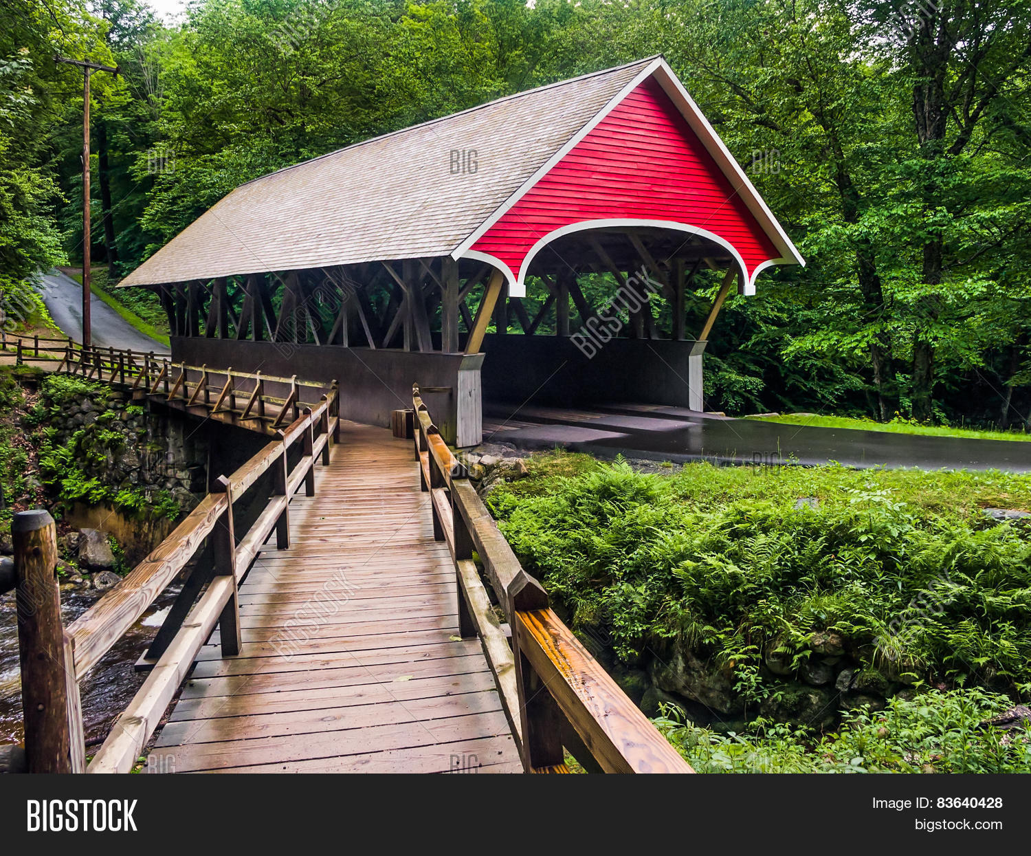 Flume Covered Bridge Image & Photo (Free Trial) | Bigstock