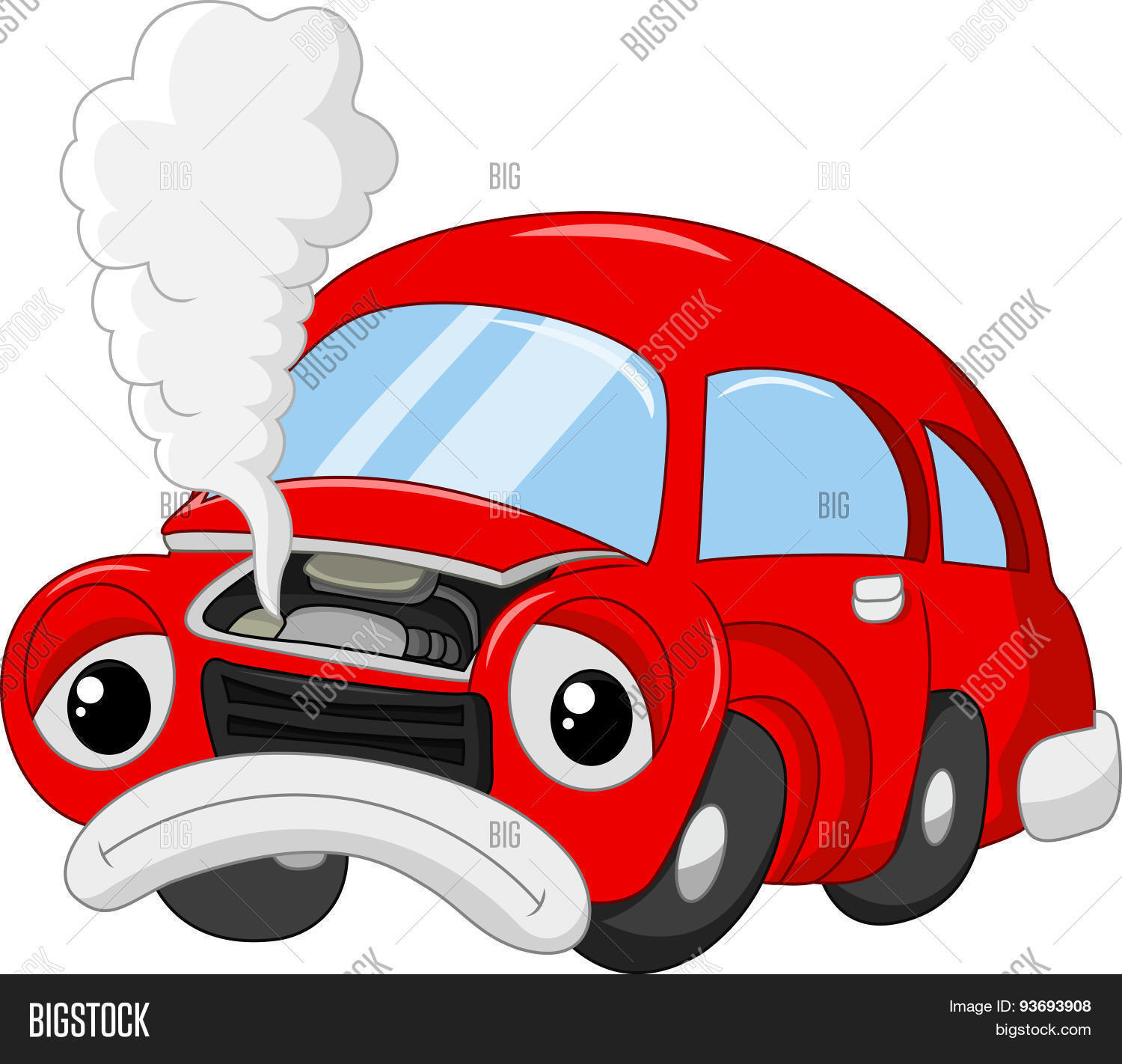 Car Cartoon Damage Vector & Photo (Free Trial) | Bigstock