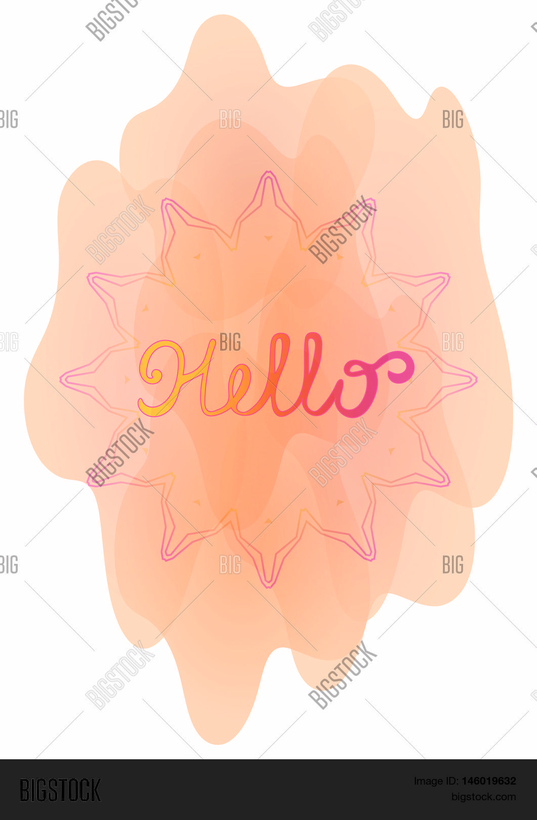 Hand Drawn Hello Sign Vector & Photo (Free Trial) | Bigstock