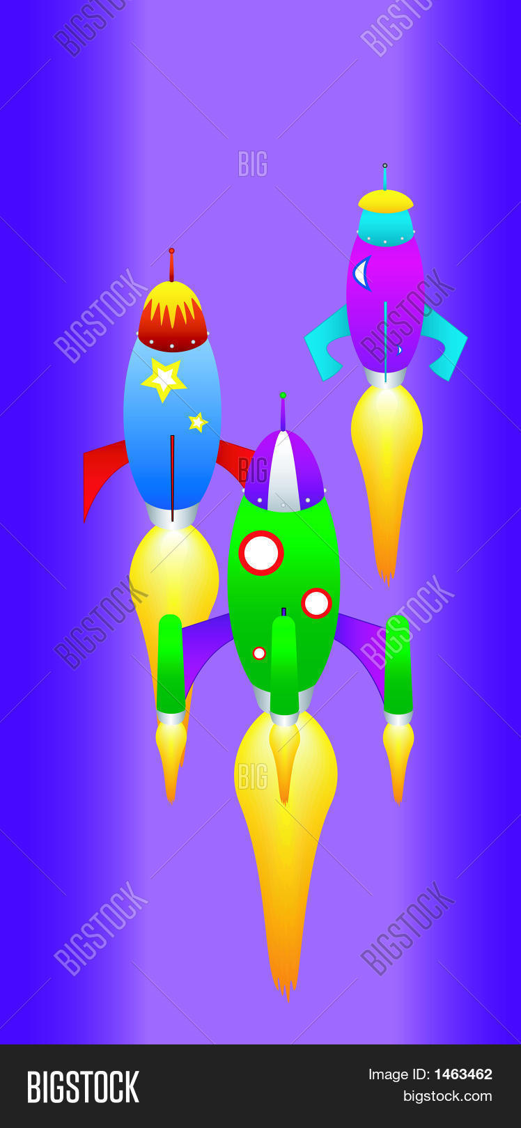 Space Rocket Race.Eps Vector & Photo (Free Trial) | Bigstock