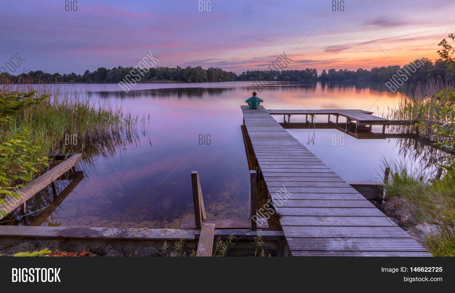 Man Watching Sunset Image & Photo (Free Trial) | Bigstock